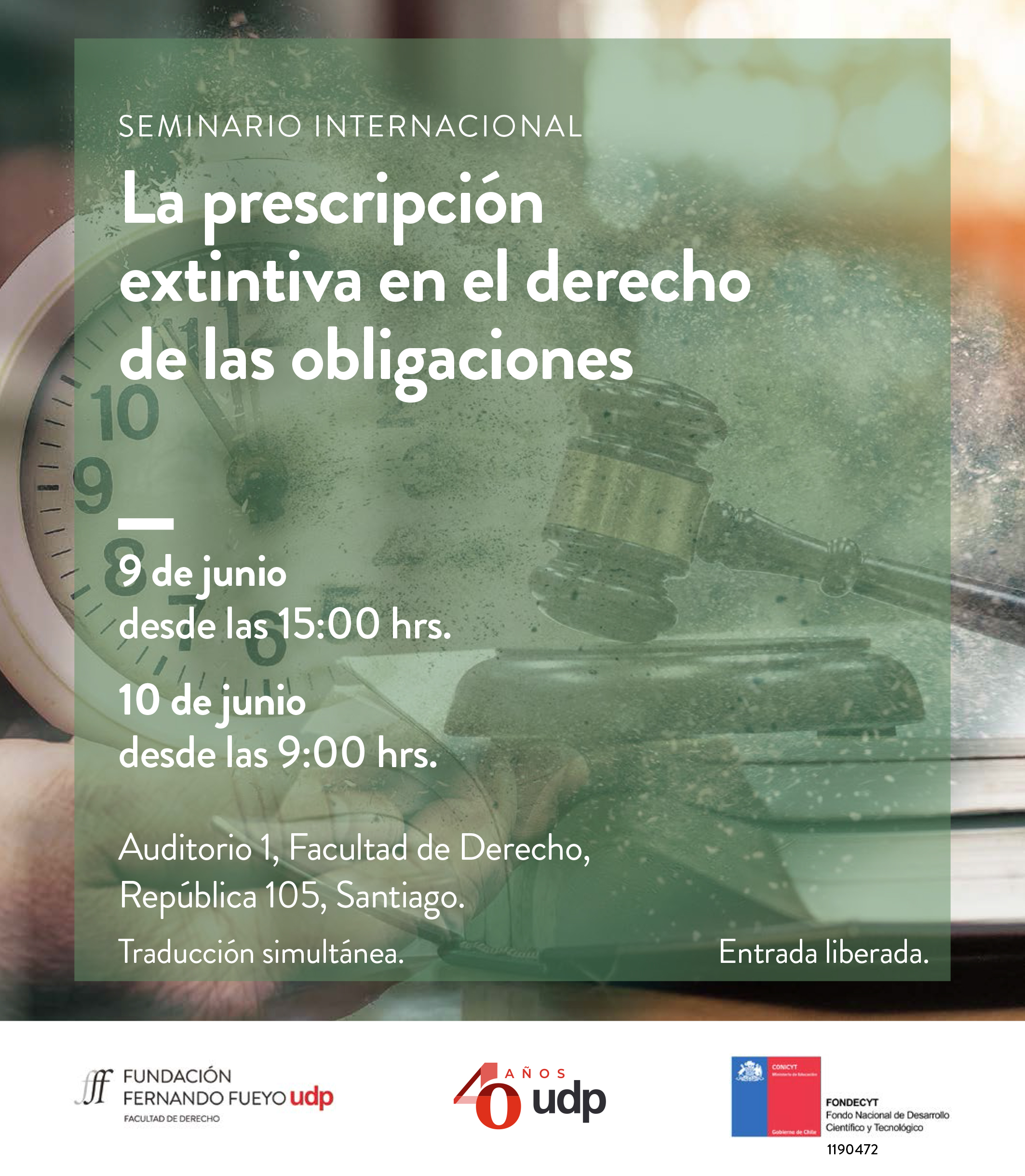 Seminario Internacional “La prescripción extintiva en el derecho de las ...